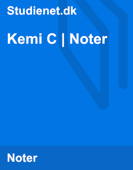 Kemi C | Noter | Studienet.dk