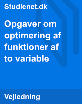 Lineær programmering | Opgaver