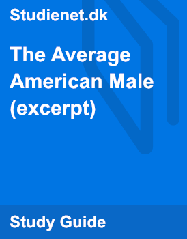 The Average American Male (excerpt) by Chad Kultgen | Studienet.dk