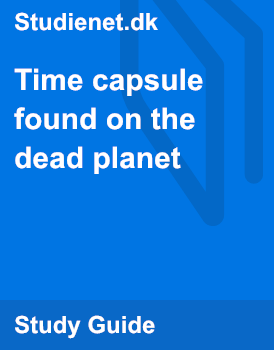 Time capsule found on the dead planet by Margaret Atwood | Studienet.dk