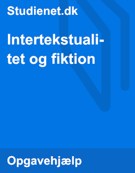 Intertekstualitet og fiktion | Analyserende artikel om kortfilmen "Der ...