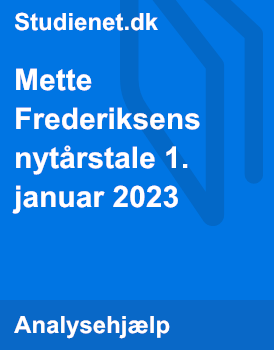 Mette Frederiksens nytårstale 1. januar 2023 | Studienet.dk