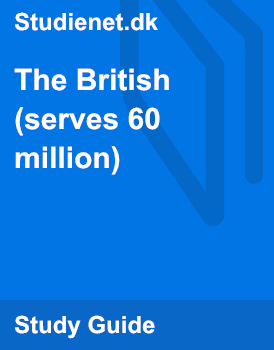 The British (serves 60 million) by Benjamin Zephaniah | Studienet.dk