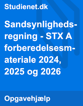 Sandsynlighedsregning | Forberedelsesmateriale Mat A STX 2024 og 2025 ...